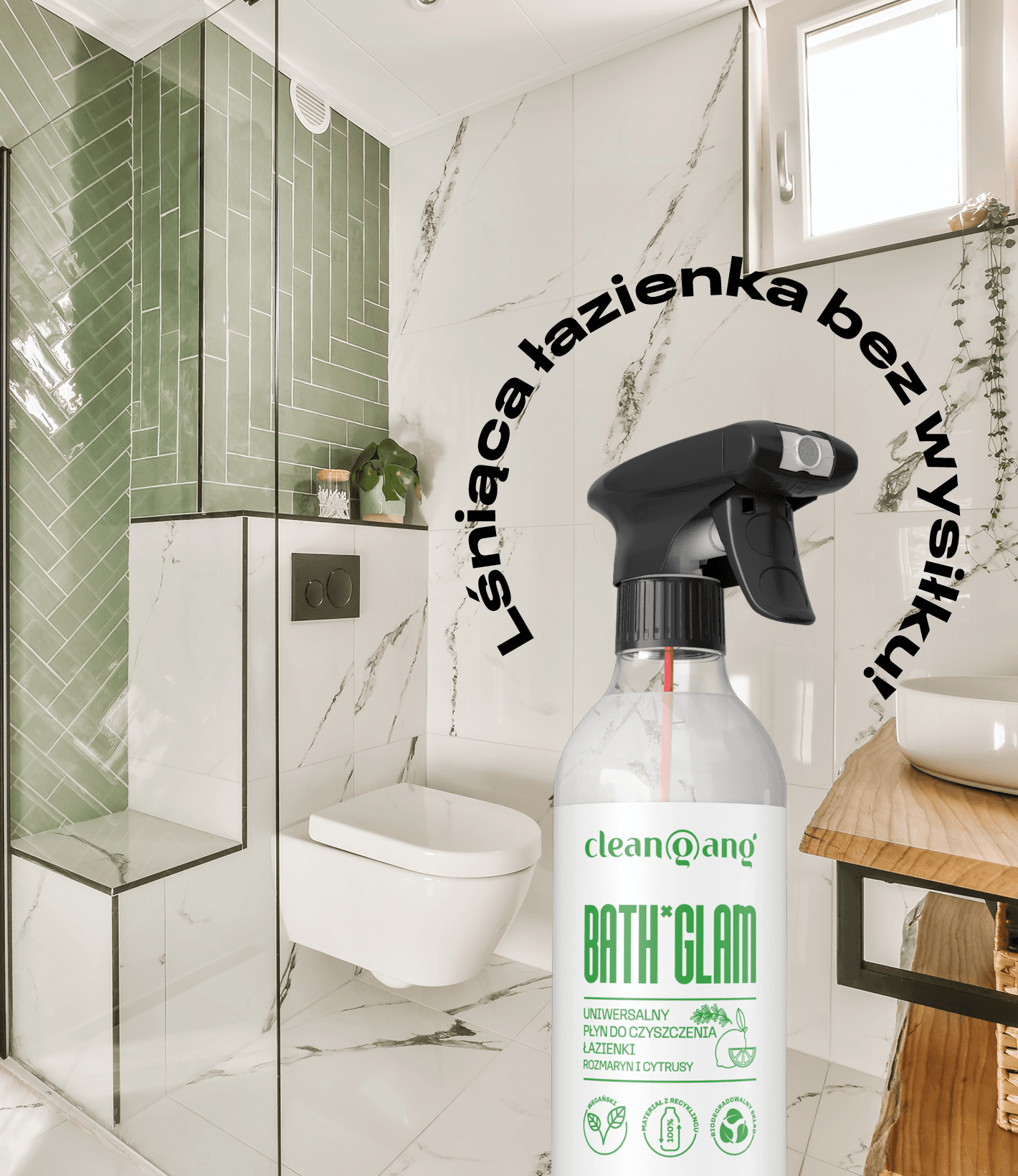 Płyn do mycia łazienki 500 ml: usuwa osady i kamień => Cleangang.pl ...